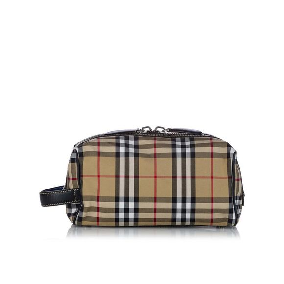 Burberry | Bags | Pre Loved Burberry House Check Canvas Pouch | Poshmark